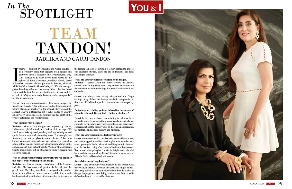 Radhika and Gauri Tandon-Team Tandon! – You and I